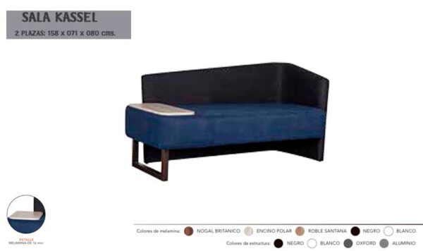 Salas Kassel 2 plazas – Muebles Comerciales